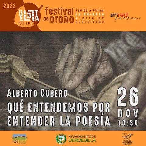 Charla: “Qué entendemos por entender la poesía”